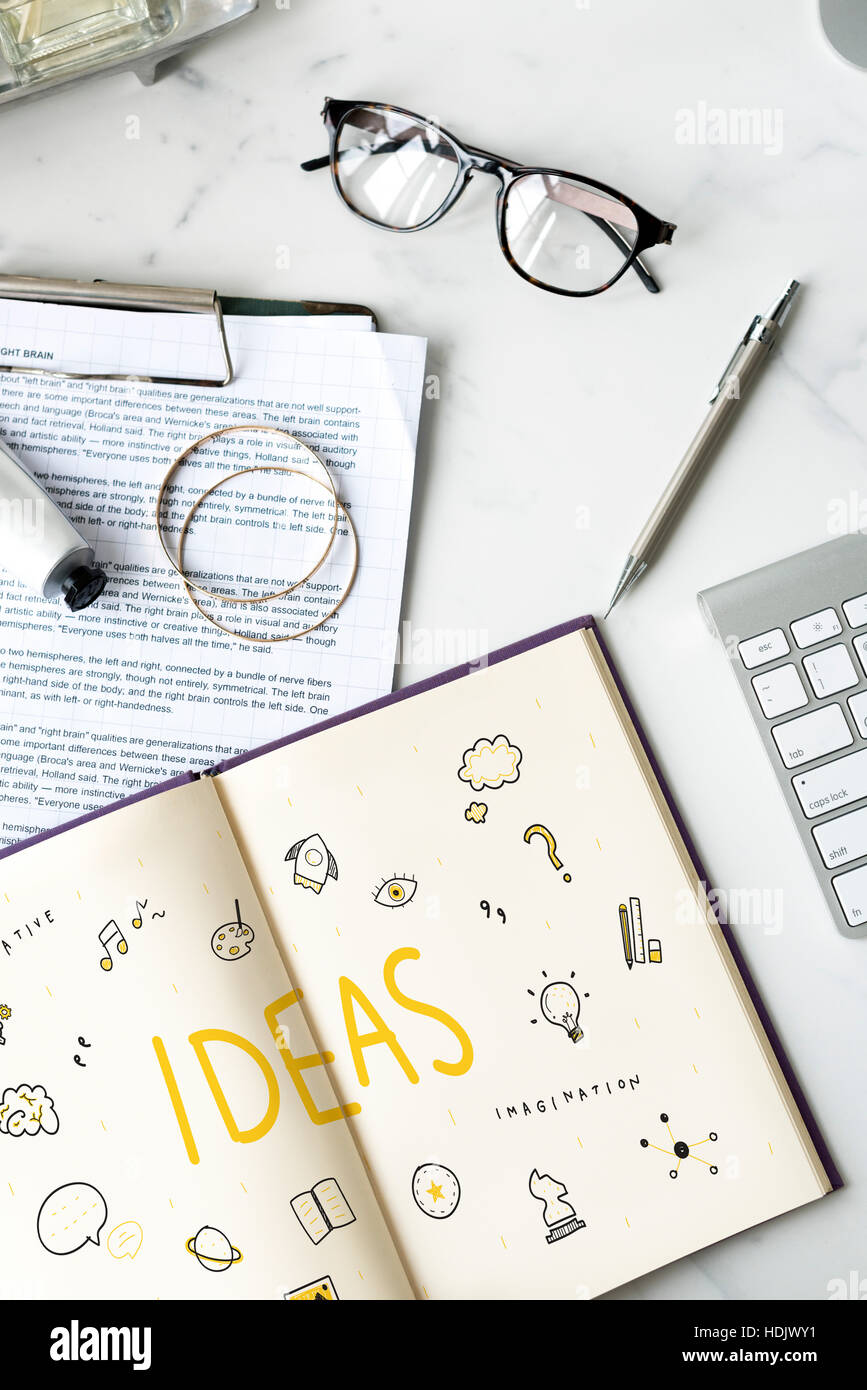 ideas Strategy Action Design Vision Plan Concept Stock Photo - Alamy