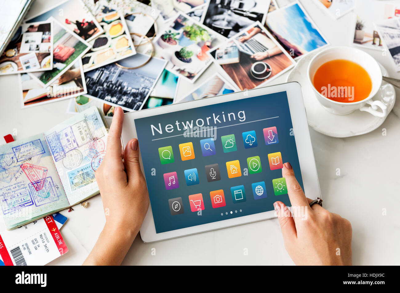 Application Connection Digital Internet Graphic Concept Stock Photo - Alamy