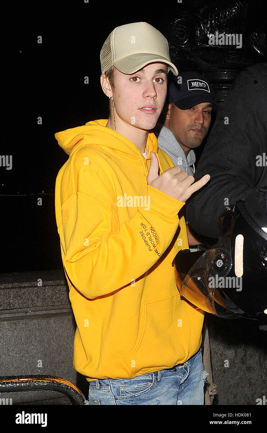 Justin Bieber decided to take the scenic route back to his hotel after ...
