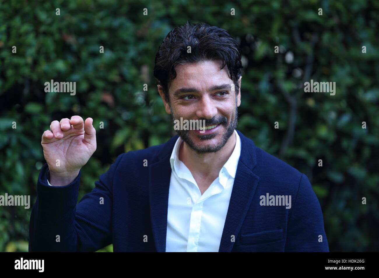 Roma, Italy. 12th Dec, 2016. Italian actor Giuseppe Zeno during ...