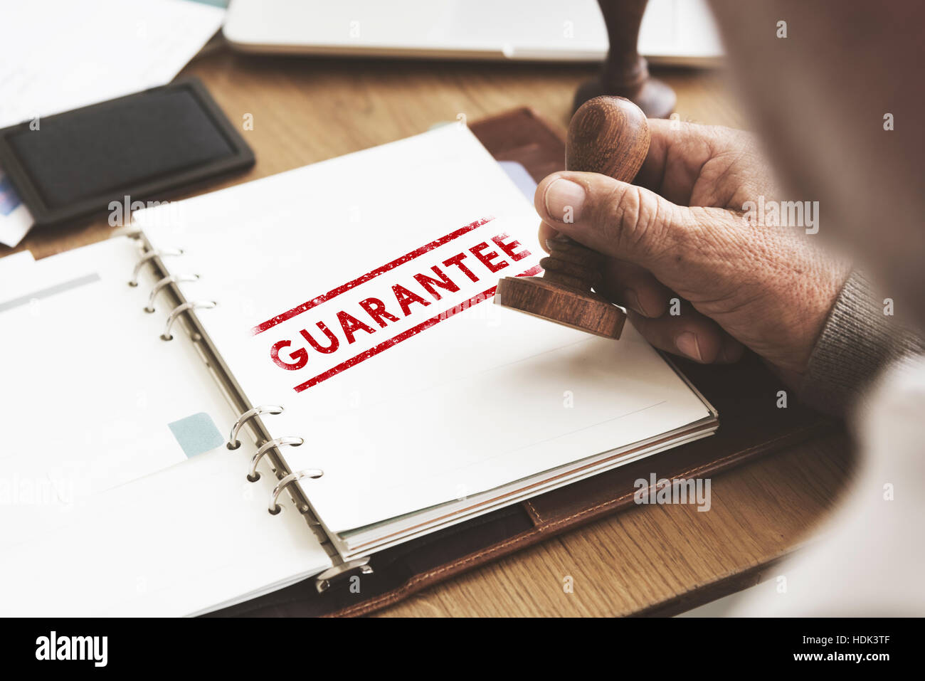 Guarantee Approved Brand Label Concept Stock Photo - Alamy
