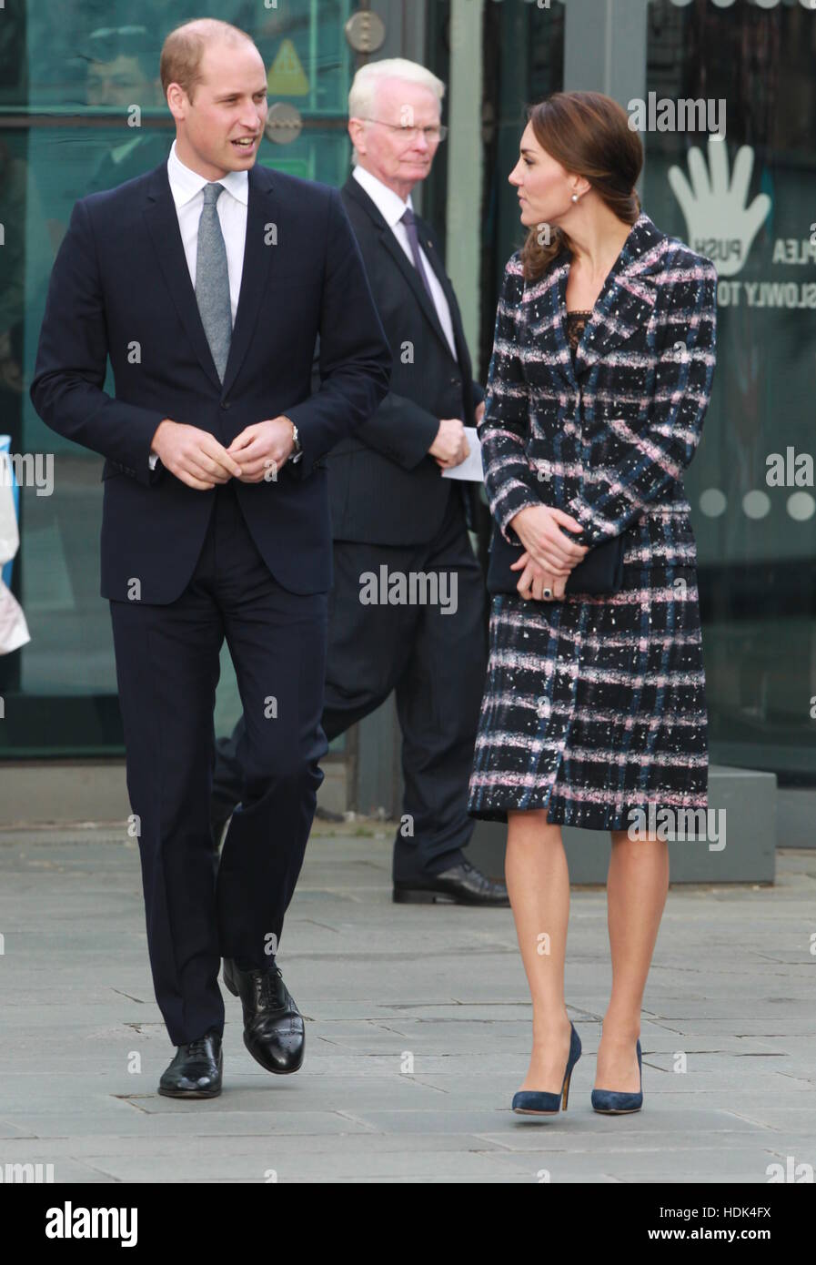 The Duke and Duchess of Cambridge leave the National Football Museum in ...