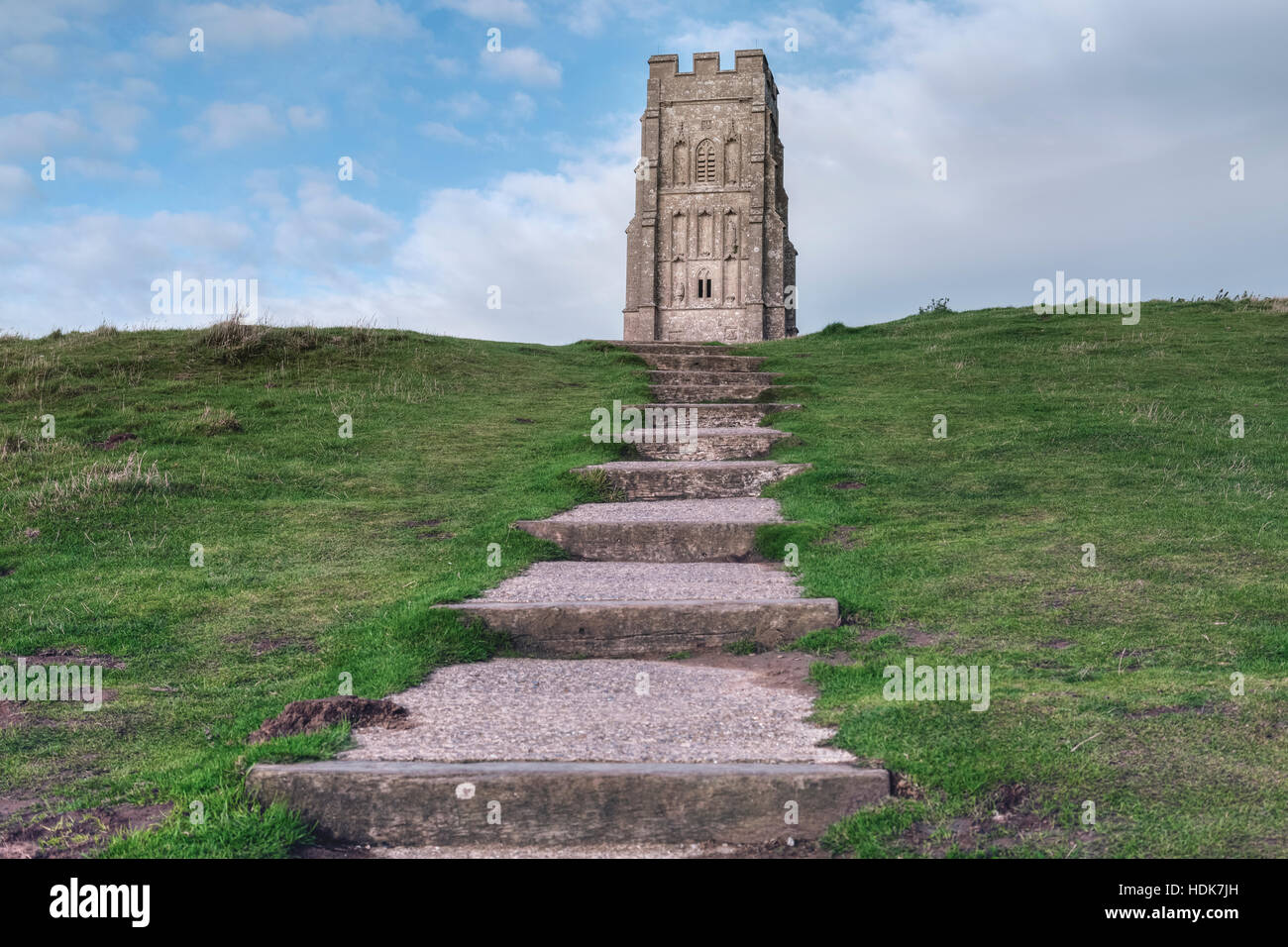 Glastonbury Tor, Glastonbury, Somerset, England, UK Stock Photo - Alamy
