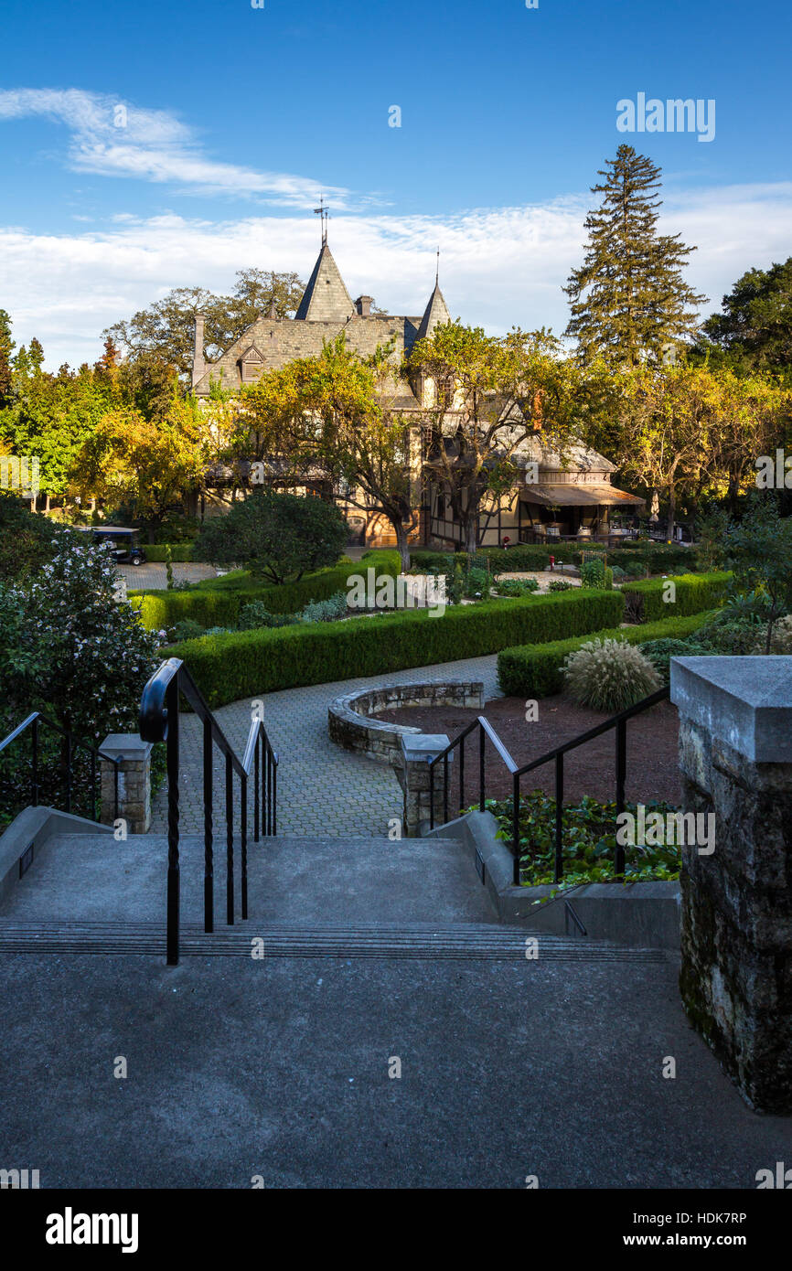 Napa, California - November 10: Beautiful building for Beringer Winery ...