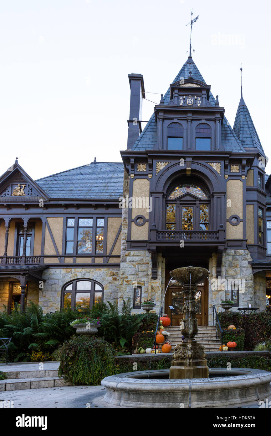 Napa, California - November 10: Beautiful building for Beringer Winery ...