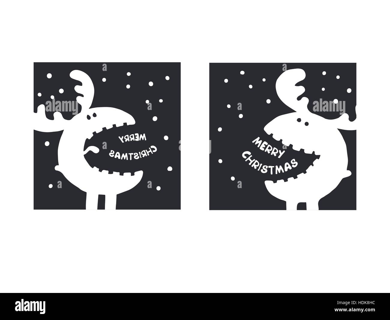Christmas decorations funny merry Stock Vector Images - Alamy