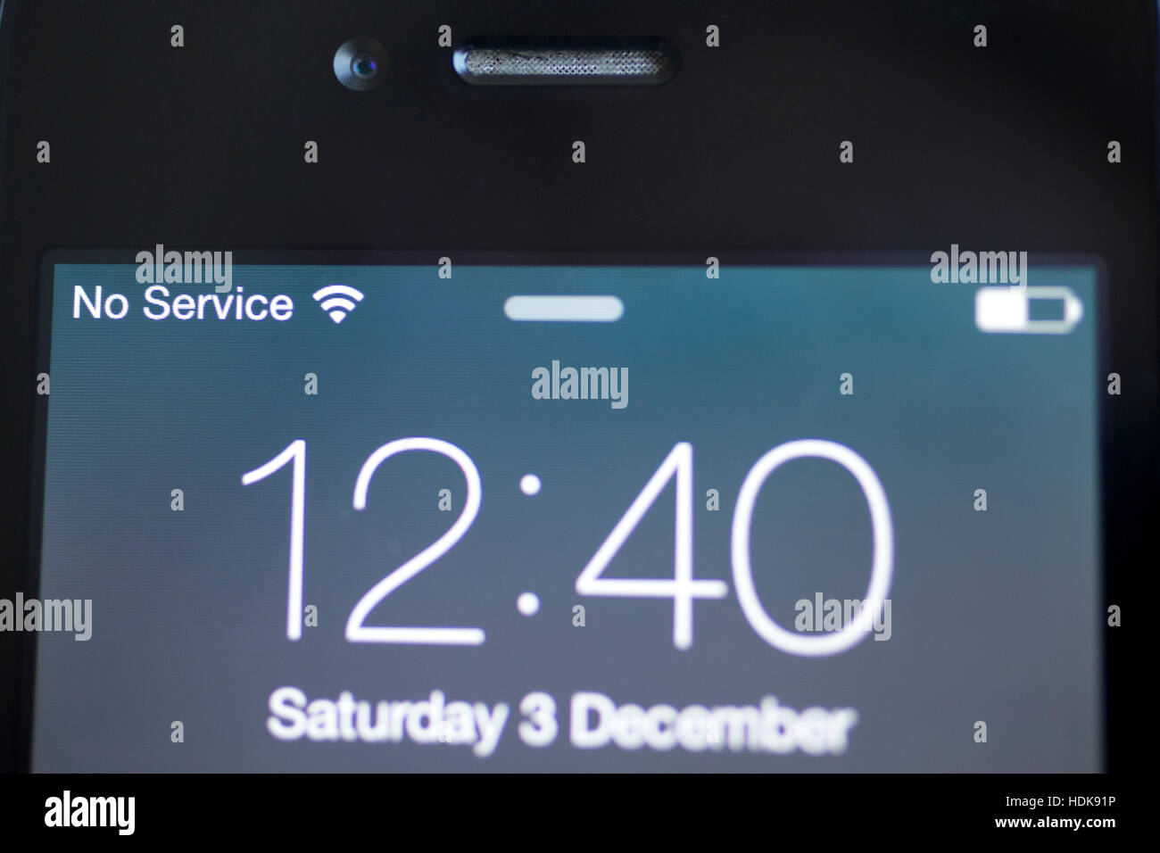 Broken Apple iPhone 4 with No Service error message Stock Photo - Alamy