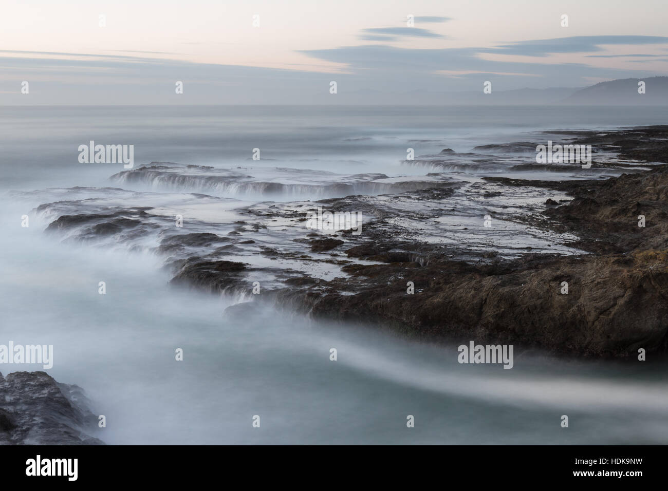 rough seas captured with a slow shutter speed creating a relaxing scene ...
