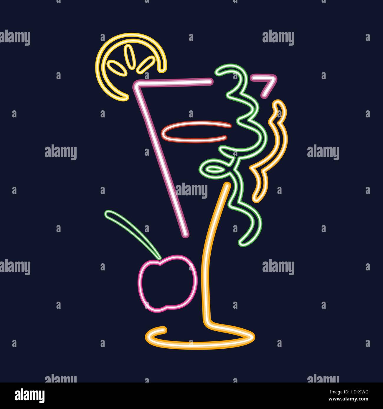 Beverage lemon in wine Stock Vector Images - Alamy