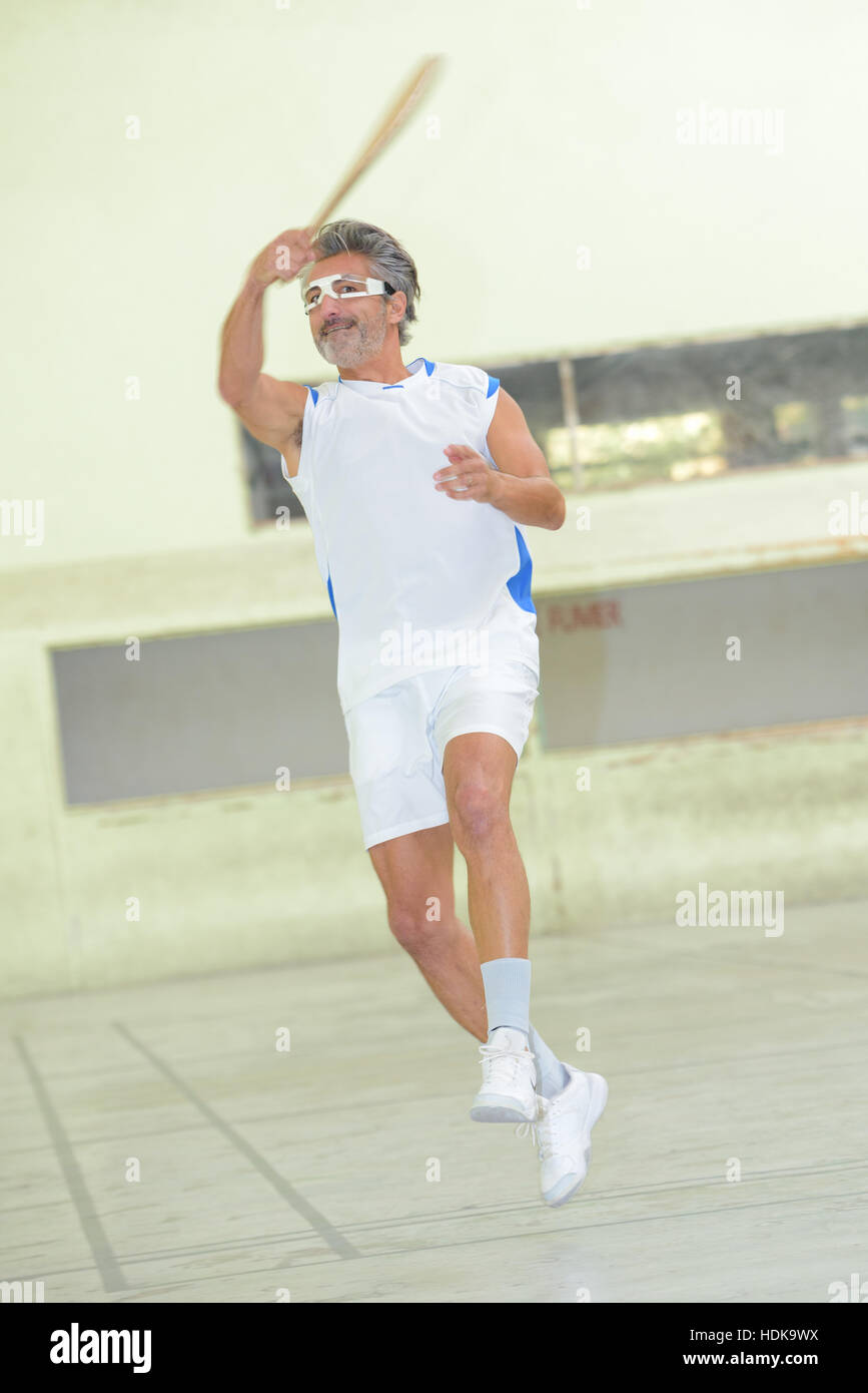 man playing pala Stock Photo - Alamy