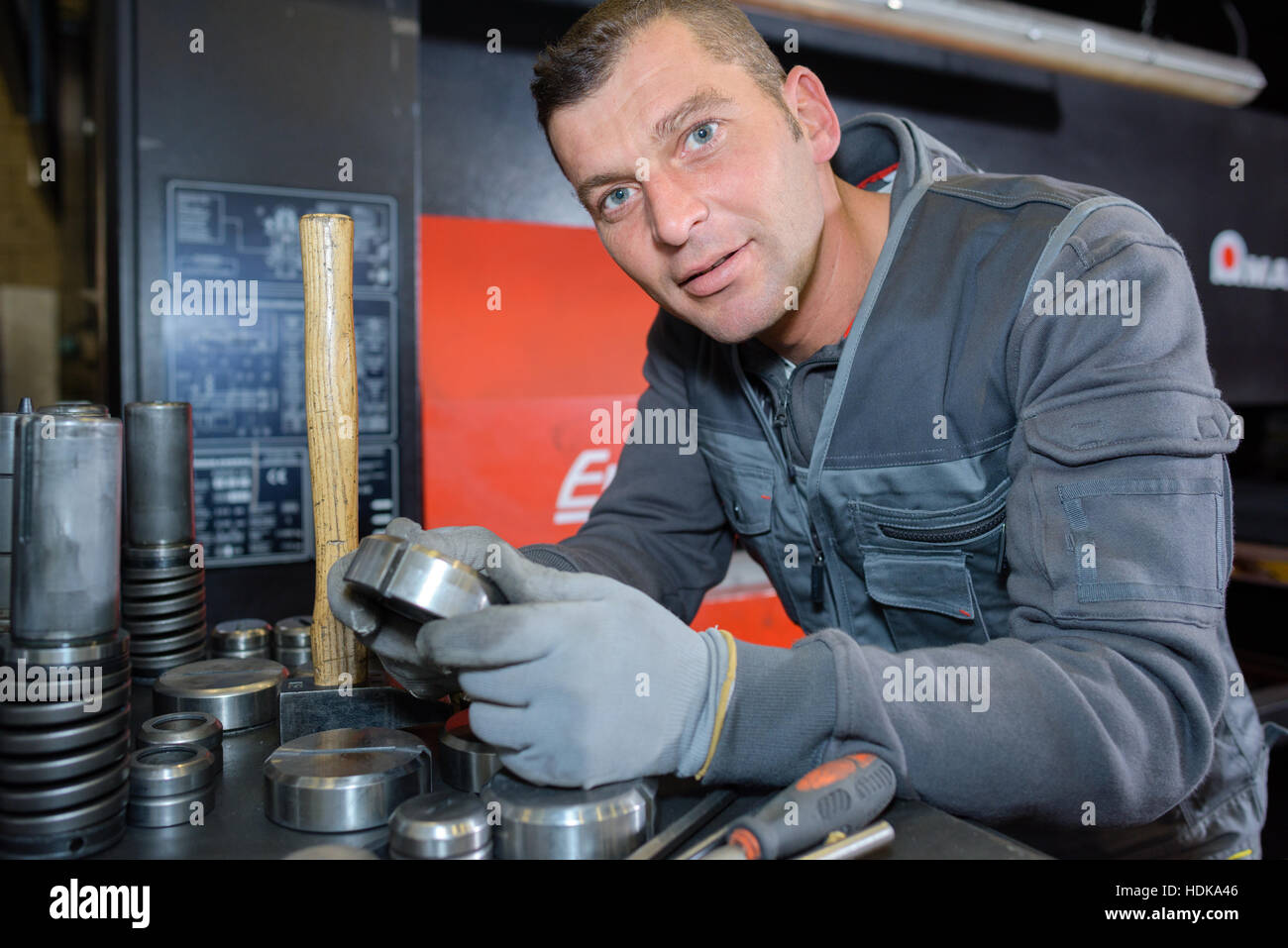 Portrait of engineer Stock Photo - Alamy