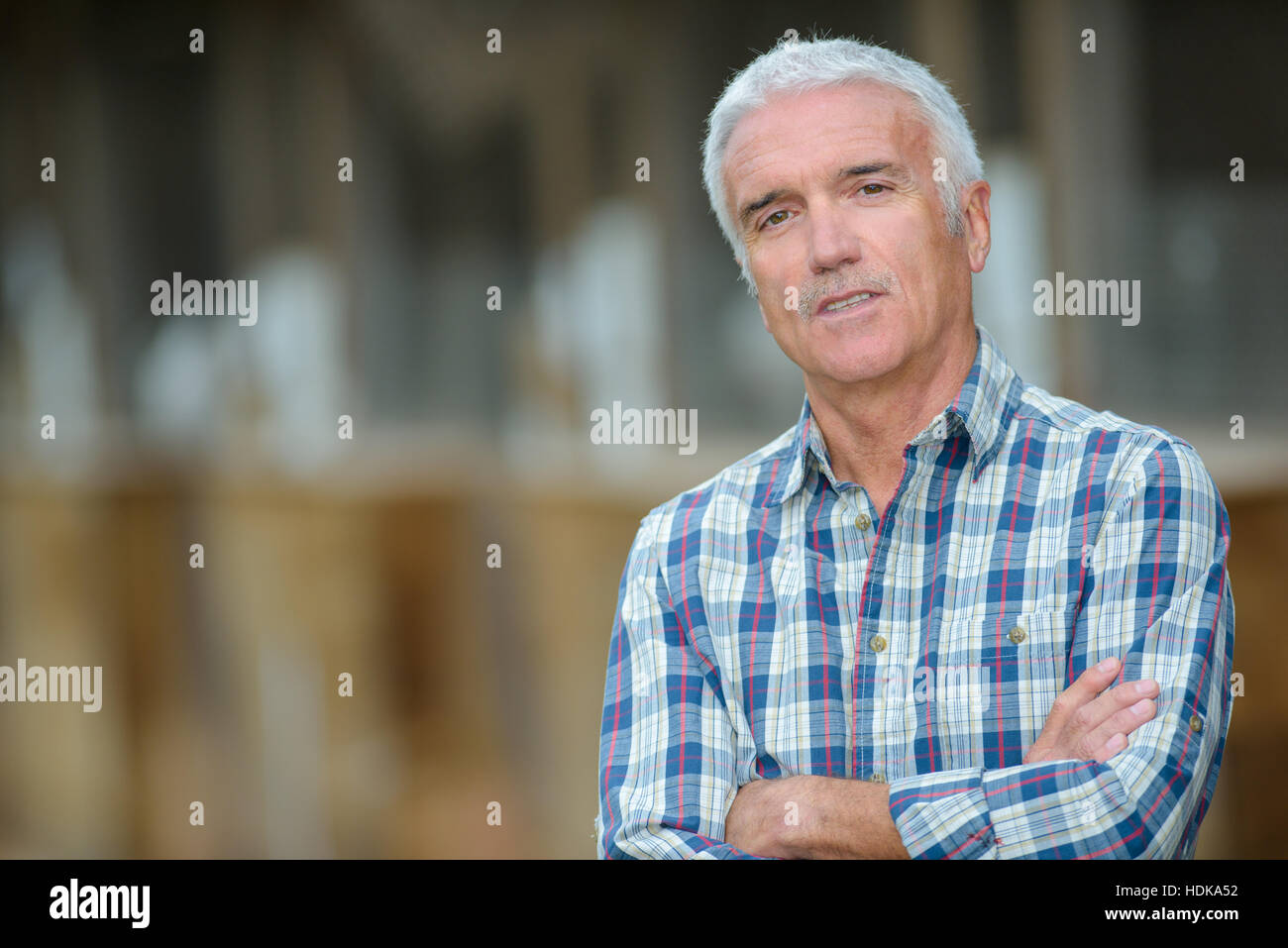 Portrait of man, blurred background Stock Photo - Alamy