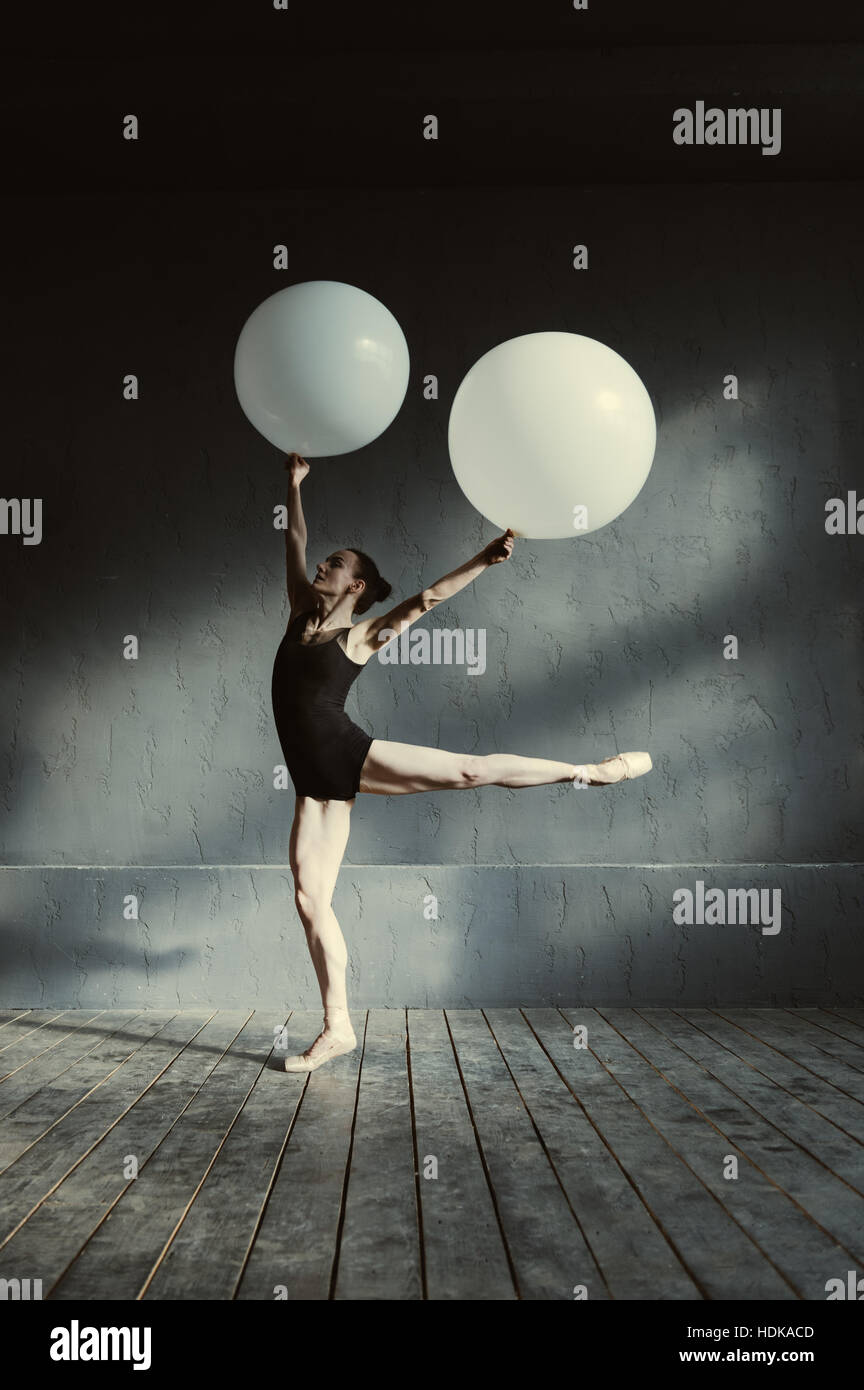 Delighted ballet dancer demonstrating her talent Stock Photo - Alamy