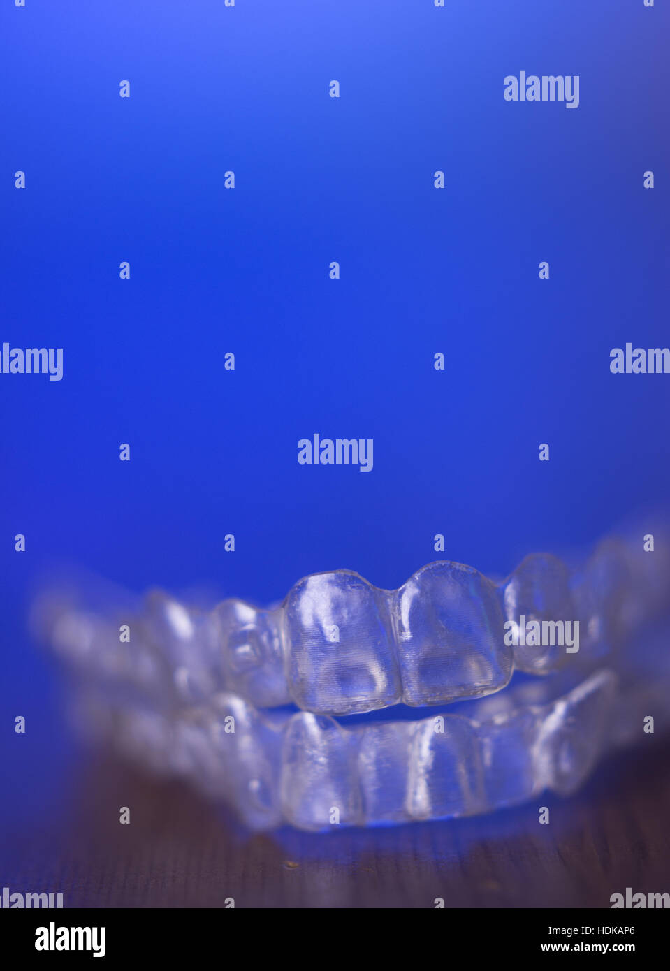 Transparent dental orthodontics for adults and children Stock Photo - Alamy