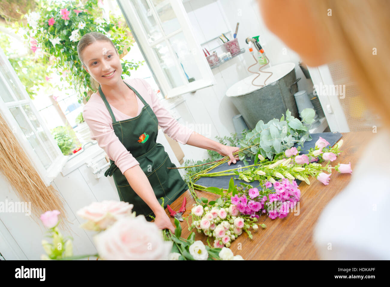 Florist bench hi-res stock photography and images - Alamy