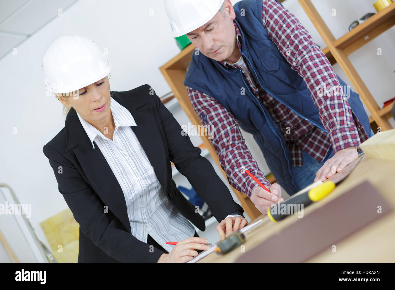 the head builder and architect Stock Photo - Alamy