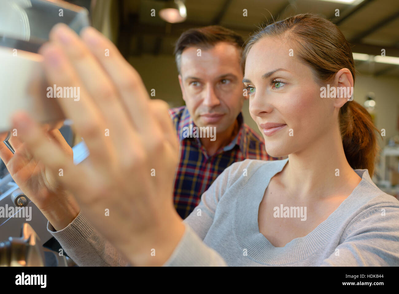browsing in the shop Stock Photo - Alamy