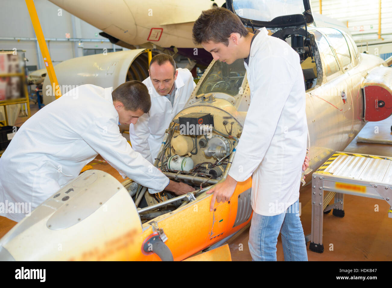 fixing the engine Stock Photo - Alamy