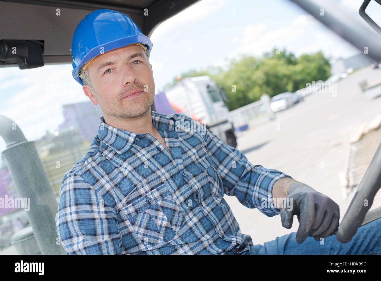 industrial driver at work Stock Photo - Alamy