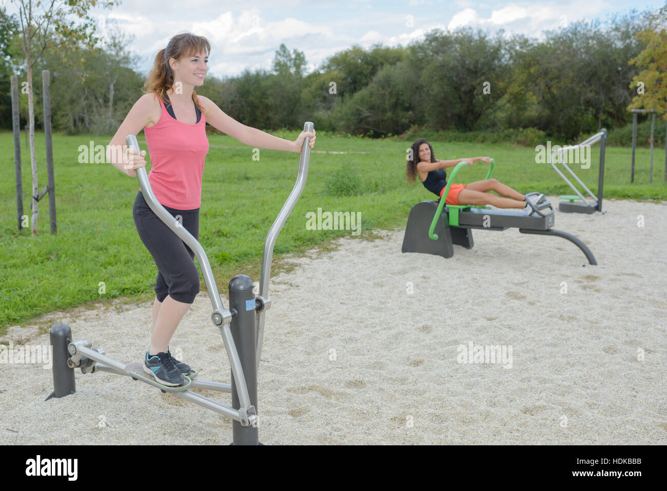 the public exercise equipments Stock Photo - Alamy