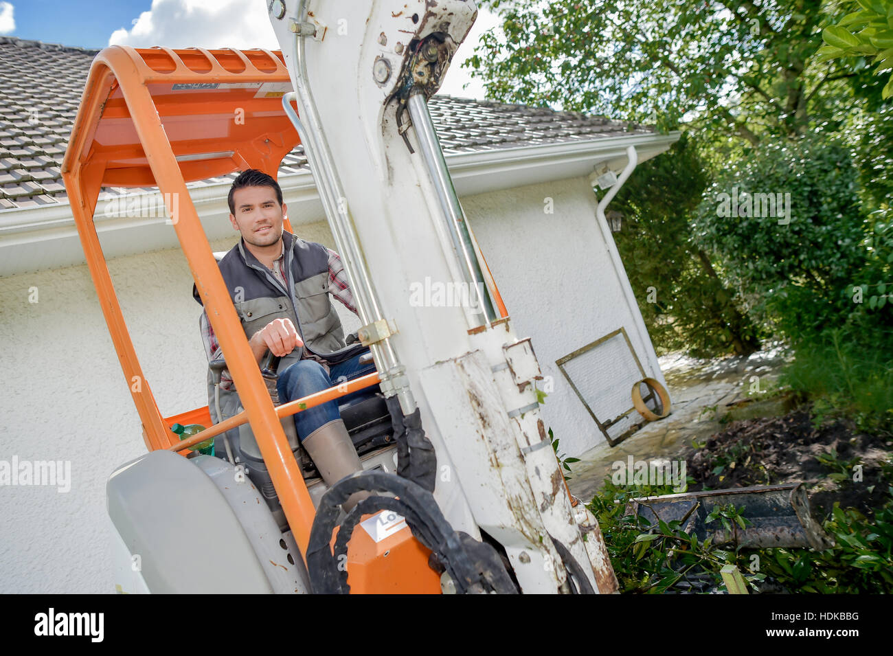 operating a heavy equipment Stock Photo - Alamy