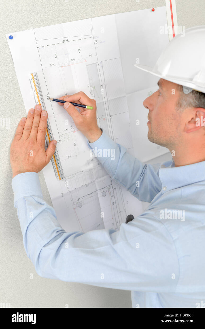 Drawings plans house build hi-res stock photography and images - Alamy