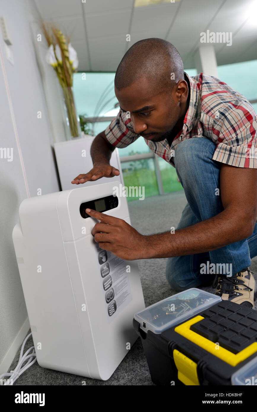 Repairing ventilation system hi-res stock photography and images - Alamy