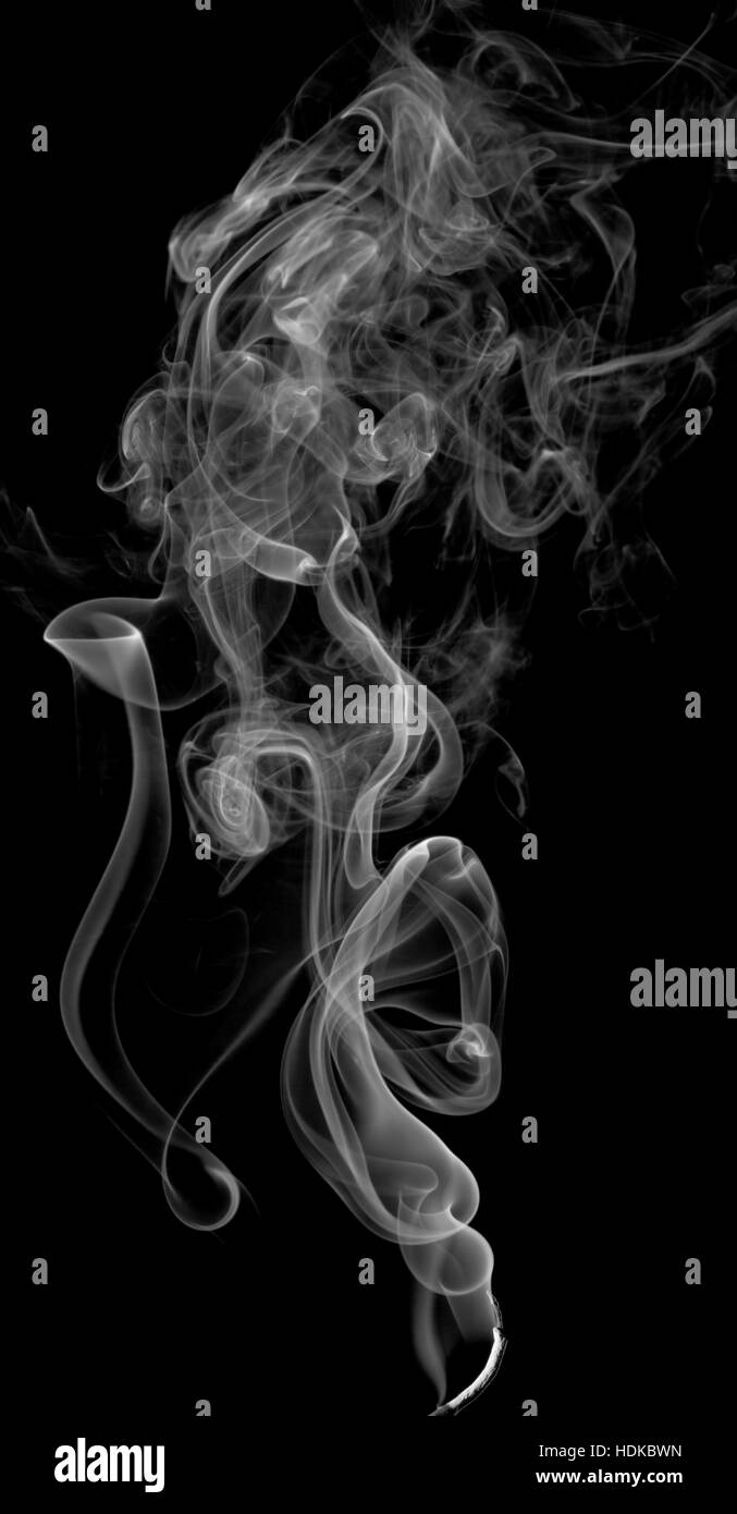 Abstract light smoke on a dark background Stock Photo - Alamy