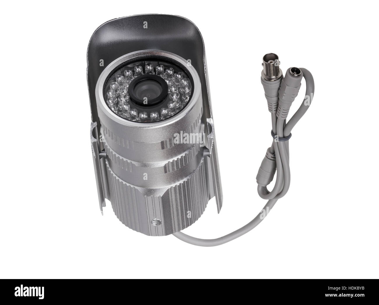 External security surveillance camera with night vision LED backlight ...