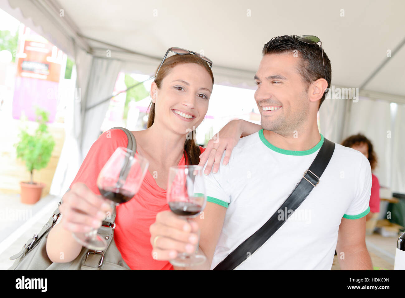 White glasses clinking hi-res stock photography and images - Alamy