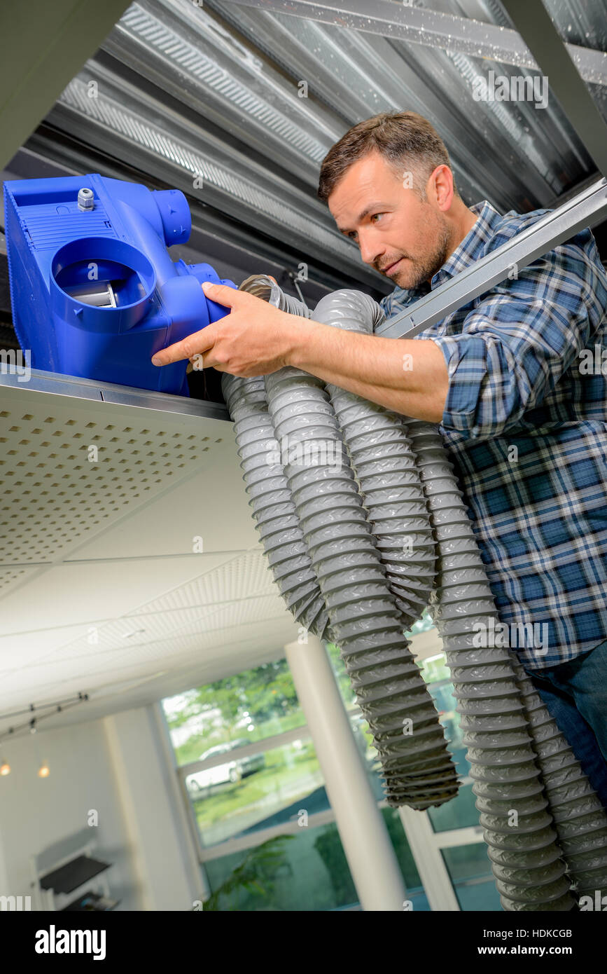 Repairing ventilation system hi-res stock photography and images - Alamy