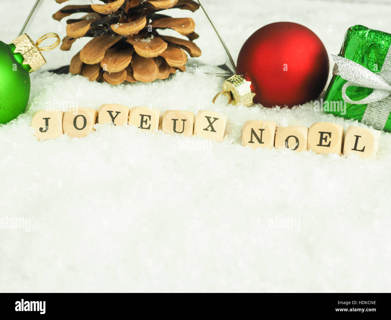 Joyeux noel word hi-res stock photography and images - Alamy