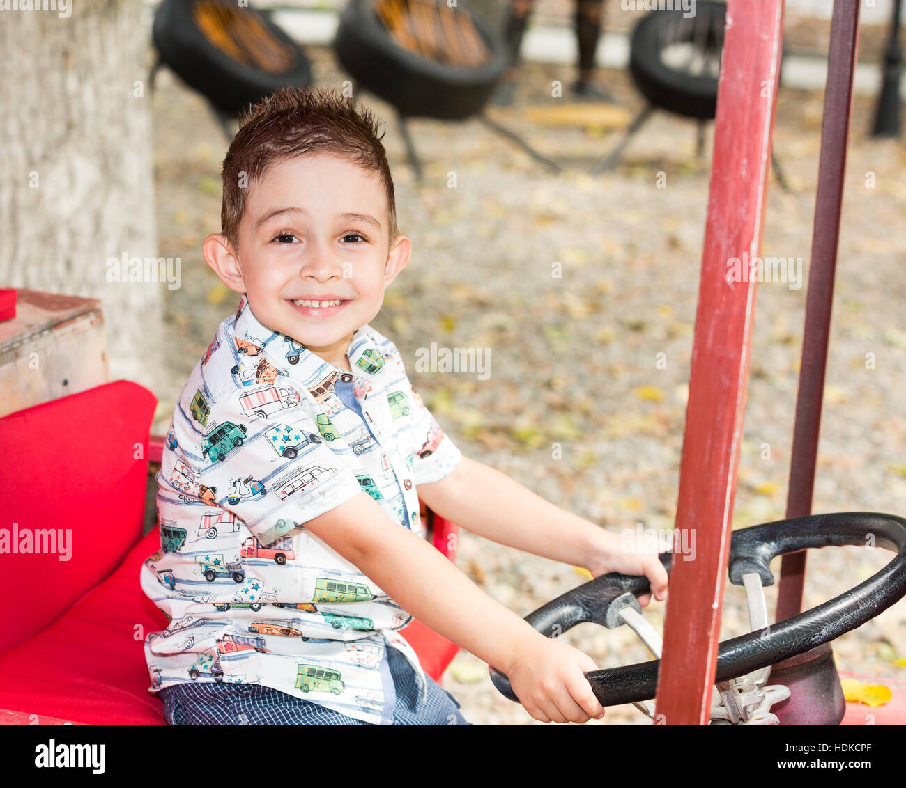 Cute little child boy in park on nature at summer. Use it for baby ...