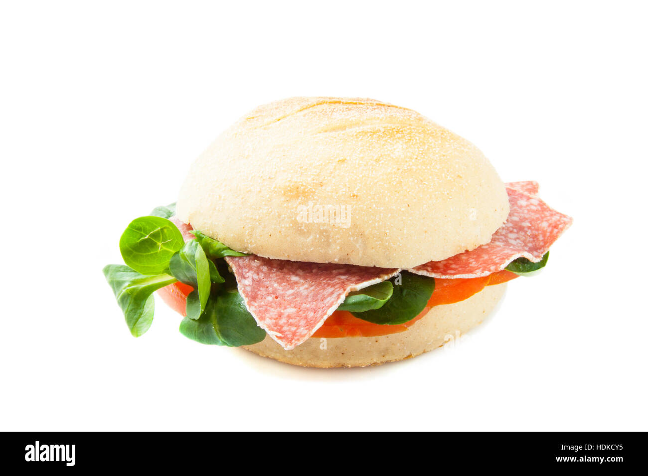 Italian style sandwich isolated on a white background Stock Photo - Alamy
