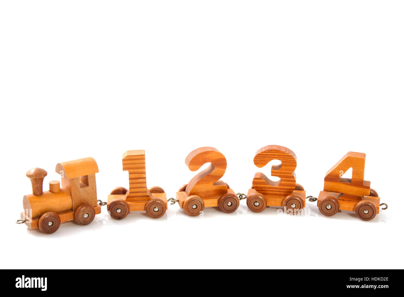 Old wooden toy train Cut Out Stock Images & Pictures - Alamy
