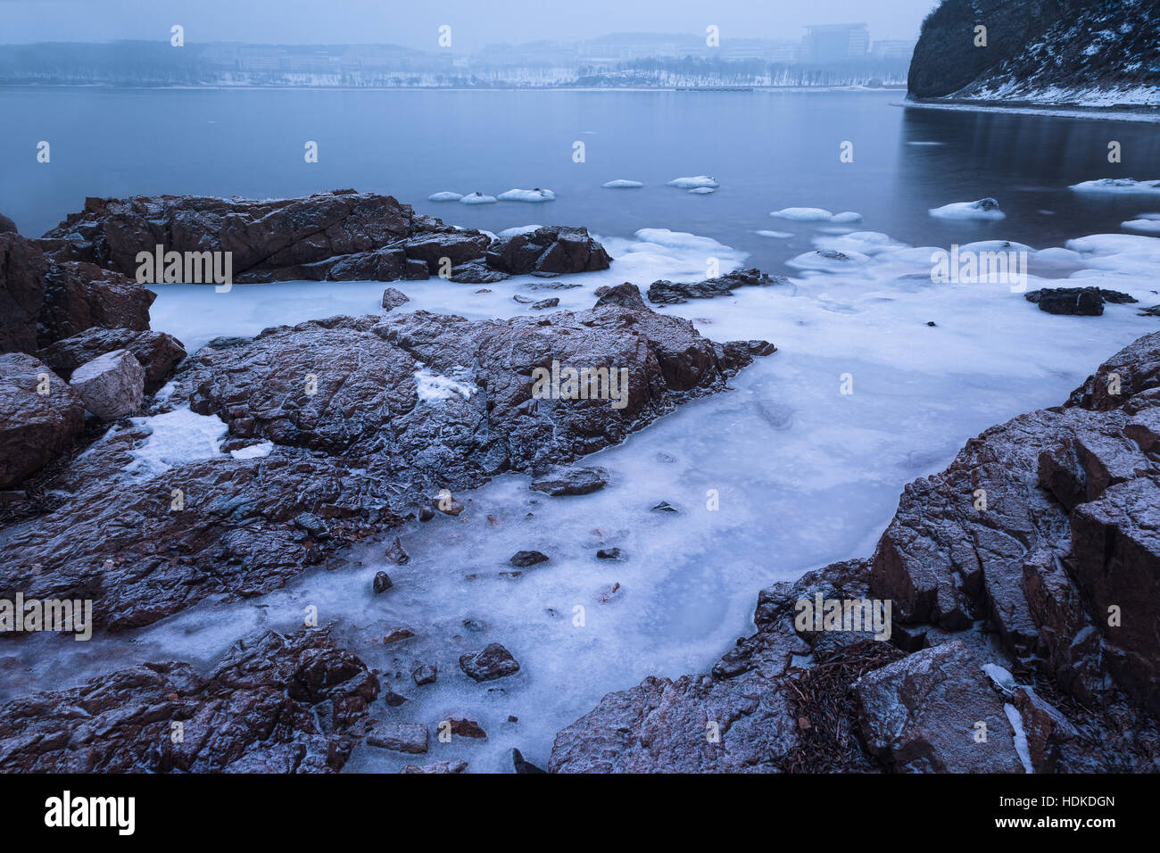 Winter sea and ice Stock Photo - Alamy