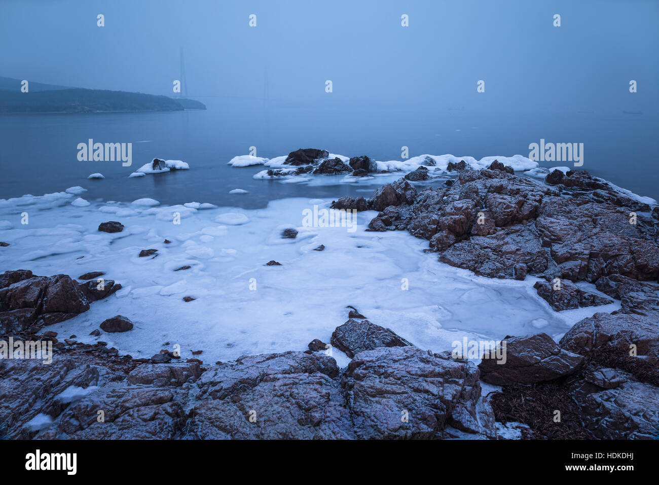 Winter sea and ice Stock Photo - Alamy