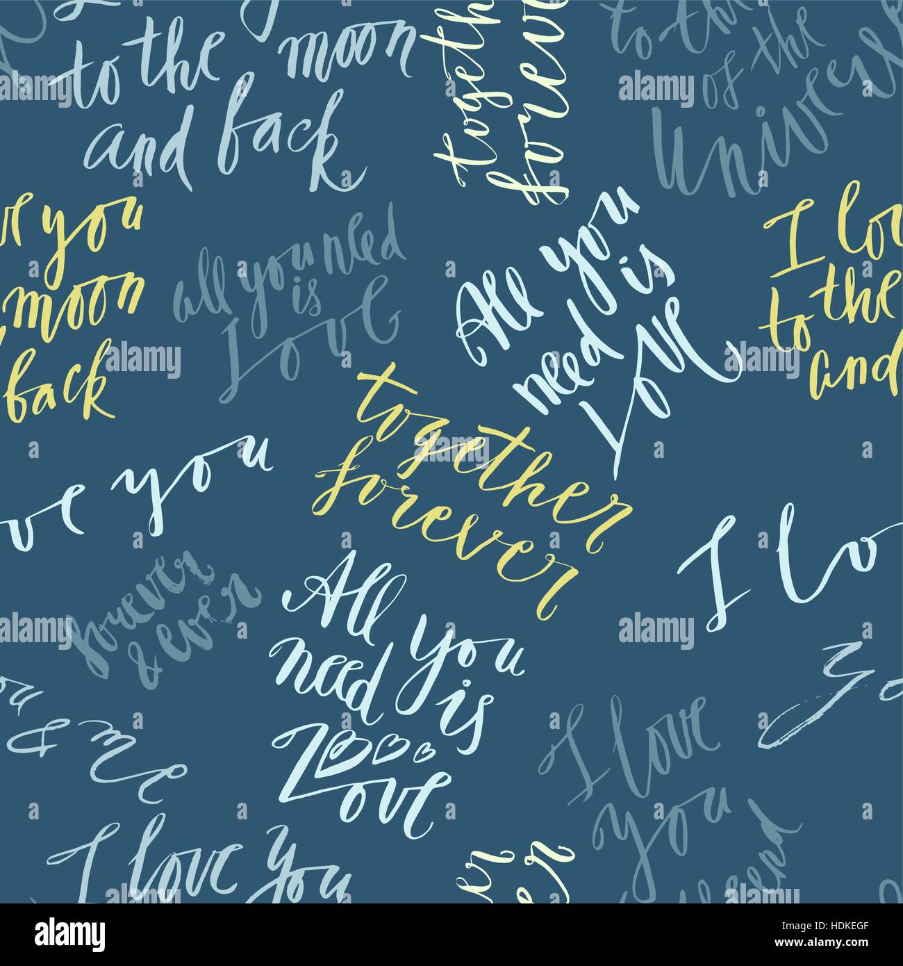 Seamless vector lettering pattern Stock Vector Image & Art - Alamy