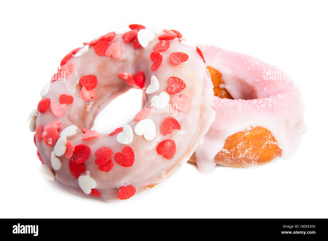 Delicious decorated donuts Stock Photo - Alamy