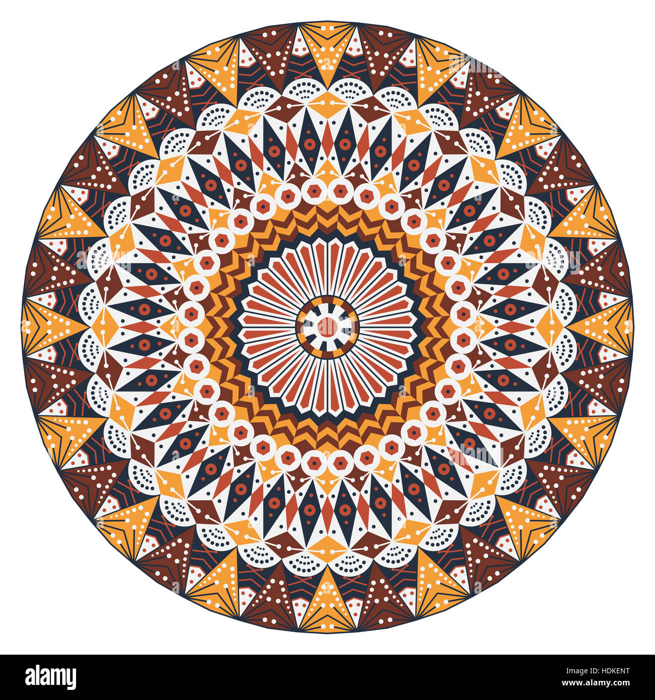 Colorful round ethnic pattern. Element for design Stock Photo - Alamy