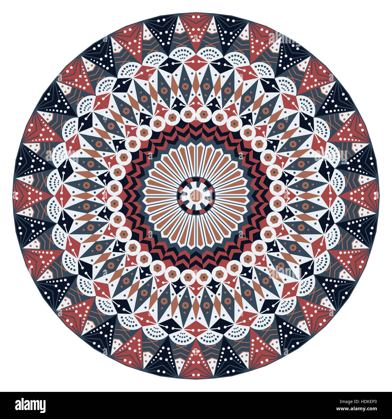 Colorful round ethnic pattern. Element for design Stock Photo - Alamy