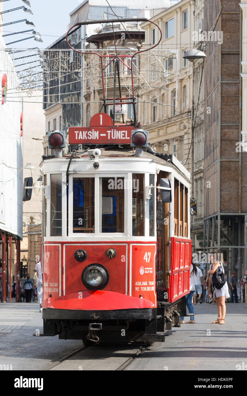 Istanbul old tram hi-res stock photography and images - Alamy