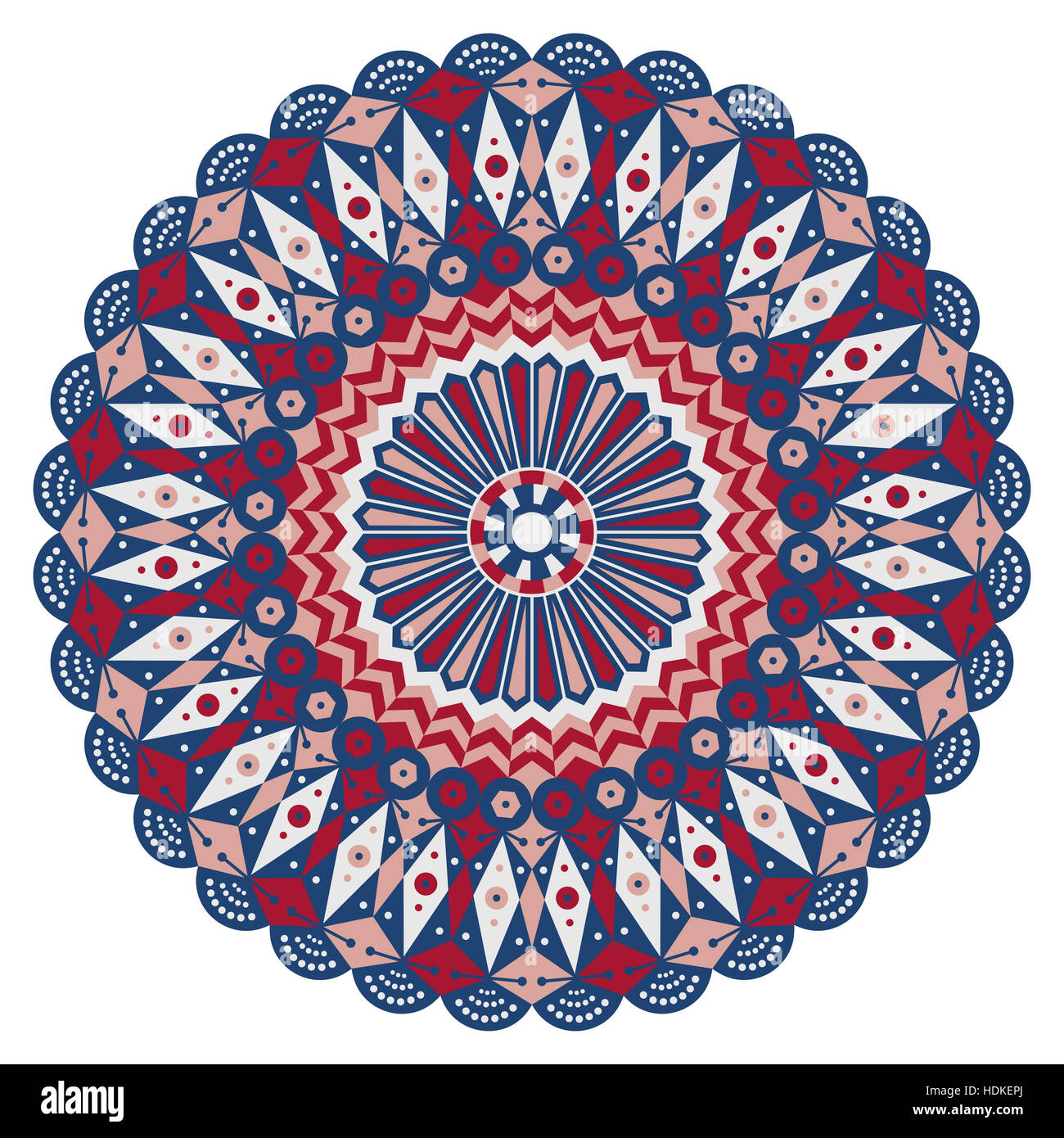 Colorful round ethnic pattern. Element for design Stock Photo - Alamy