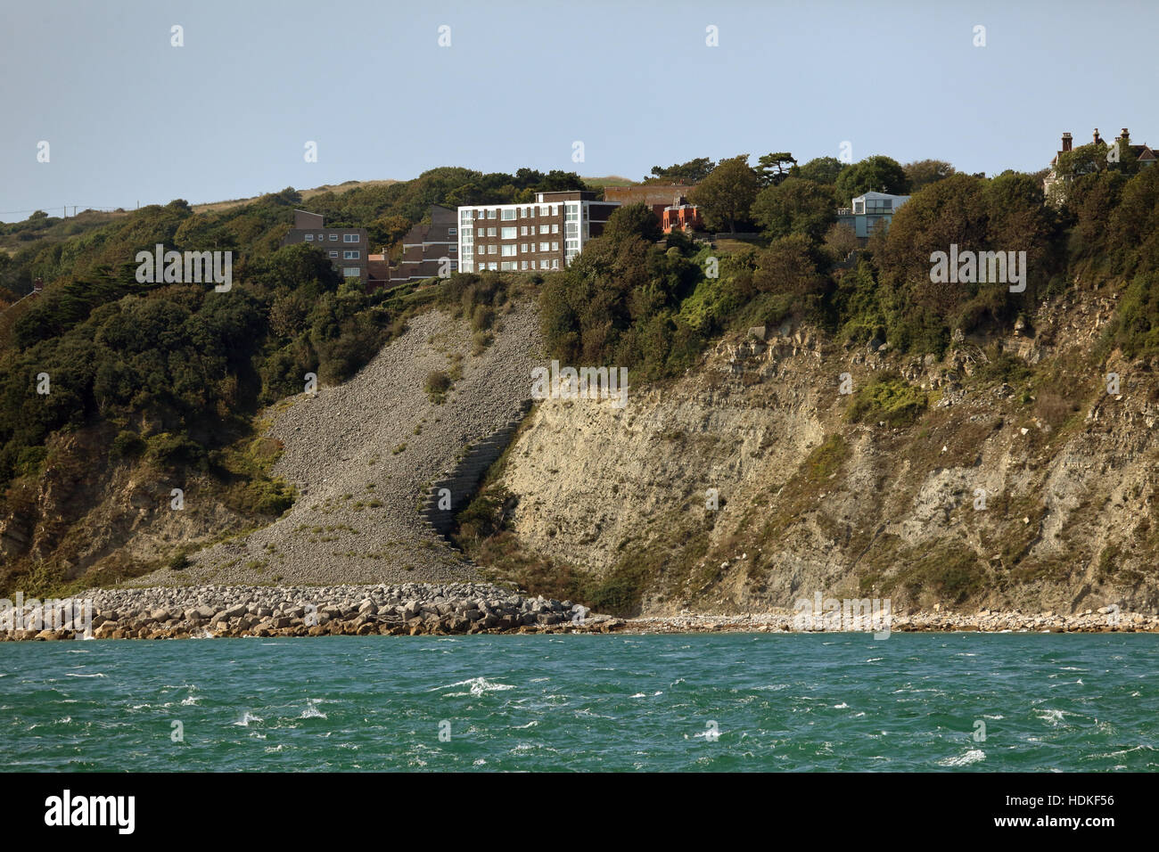Historical landslip from block of flats with artificial reinforcement ...