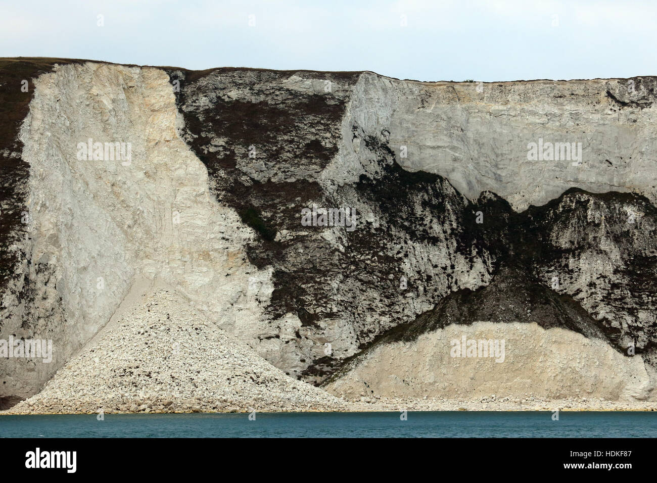 Sea facing cliff landslide at Mupe Bay between Lulworth Cove and ...