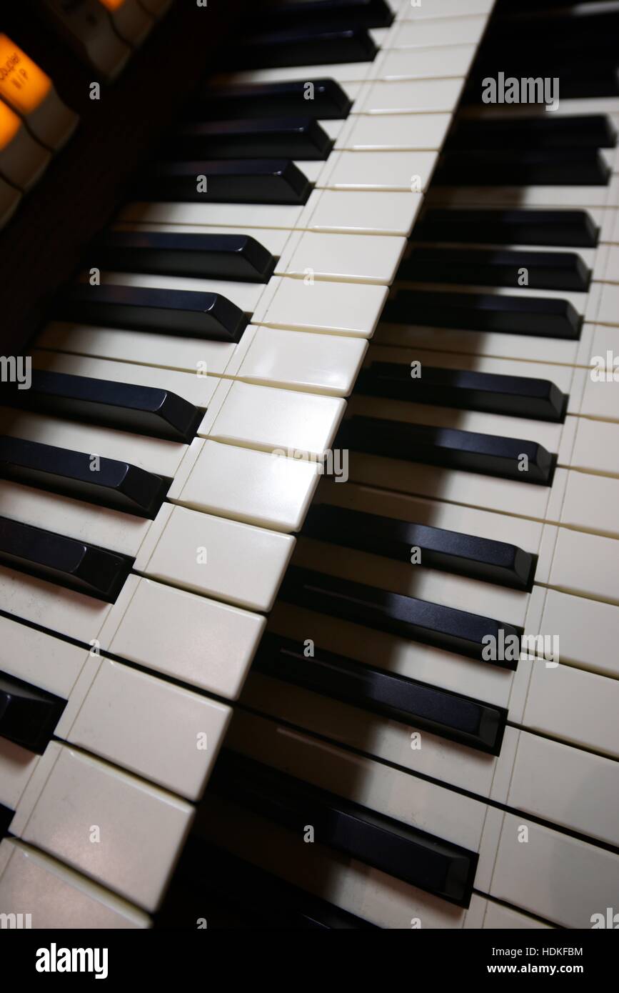 keyboard closeup of a church organ Stock Photo - Alamy