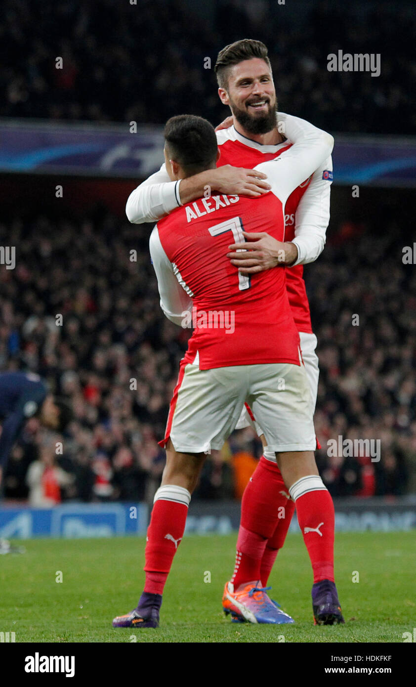 LONDON, ENGLAND - NOVEMBER 23 2016: During the Champions League match ...