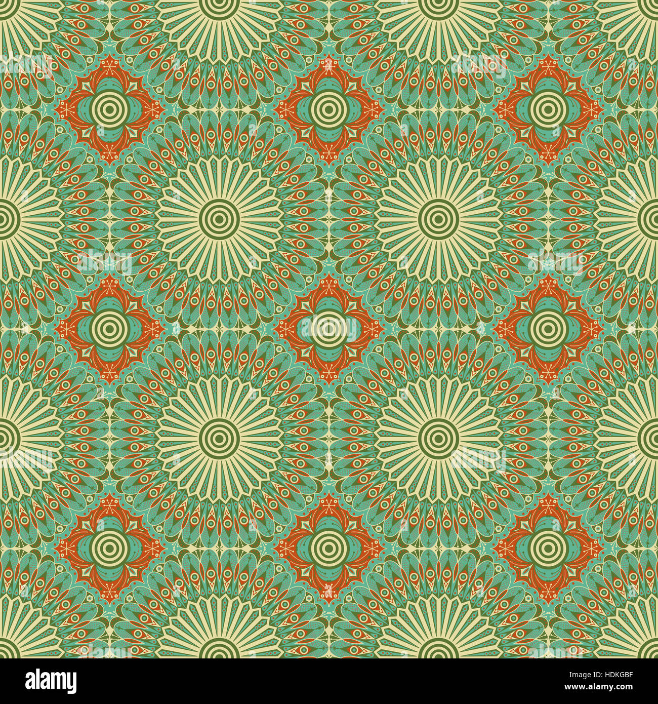 Vector seamless pattern. Colorful ethnic ornament. Arabesque style ...