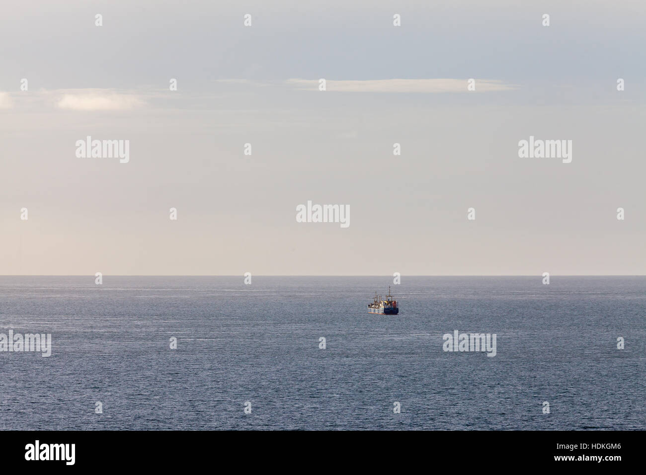 Oil Tanker at Sea - St Brides Bay, Pembrokeshire Stock Photo - Alamy