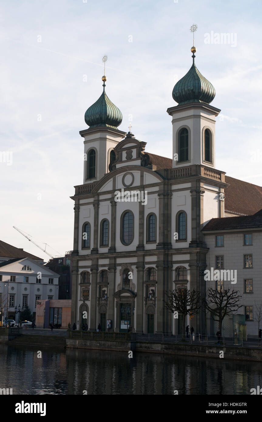 Baroque jesuit church lucerne switzerland hi-res stock photography and ...